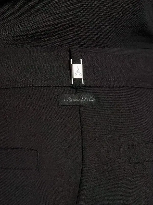 Manière De Voir Belted Wide-leg Trousers