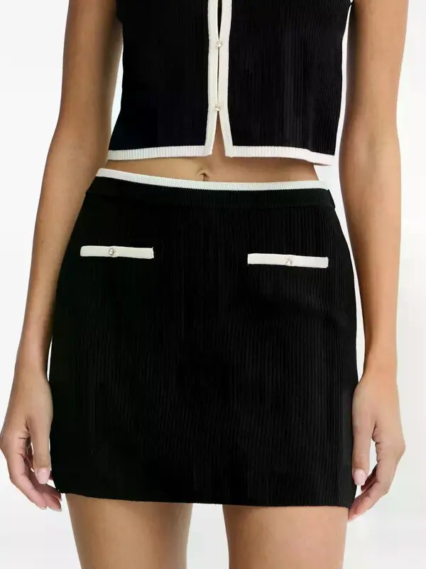 From Future Contrast-trim Mini Skirt