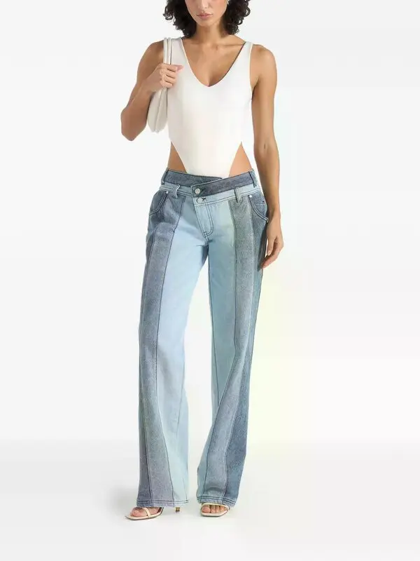 Manière De Voir Jacinda Panelled Jeans - Blue