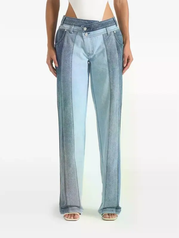 Manière De Voir Jacinda Panelled Jeans - Blue