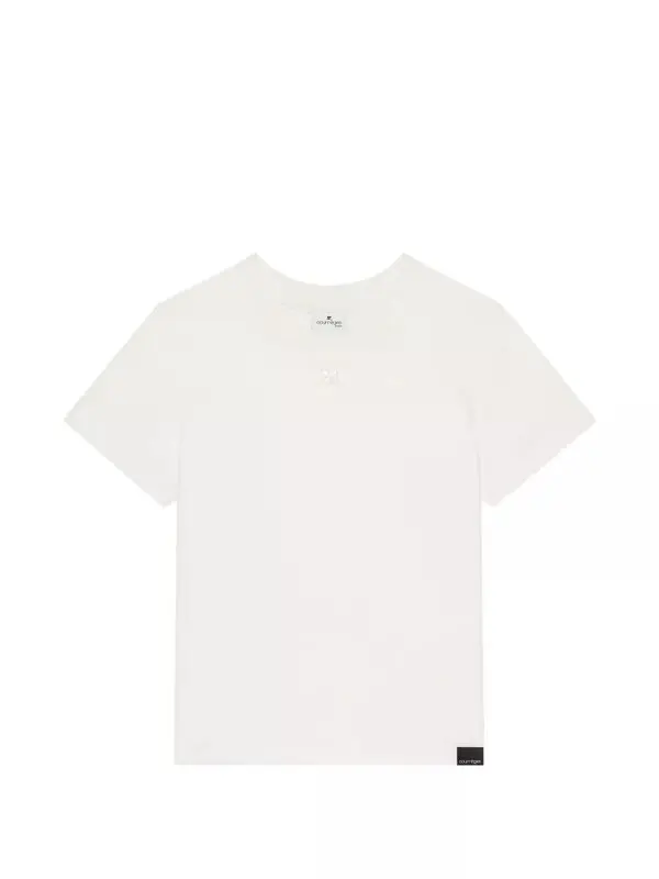 COURREGES Logo Patch T-shirt - White