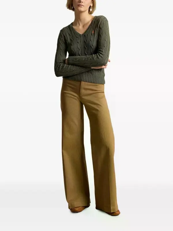 Polo Ralph Lauren Cable-knit V-neck Sweater