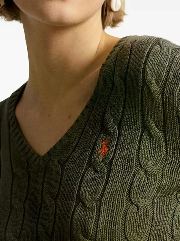 Polo Ralph Lauren Cable-knit V-neck Sweater