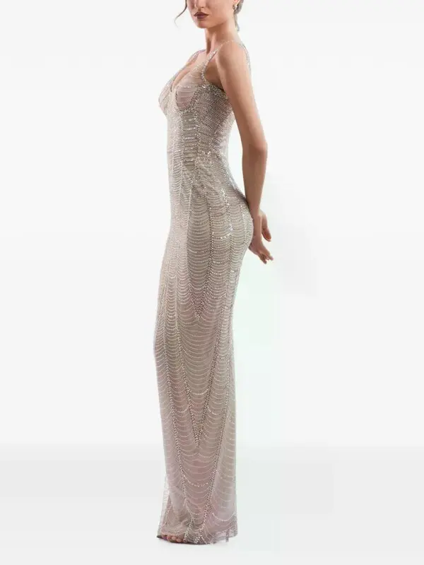 IMROSKA Embellished Maxi Dress