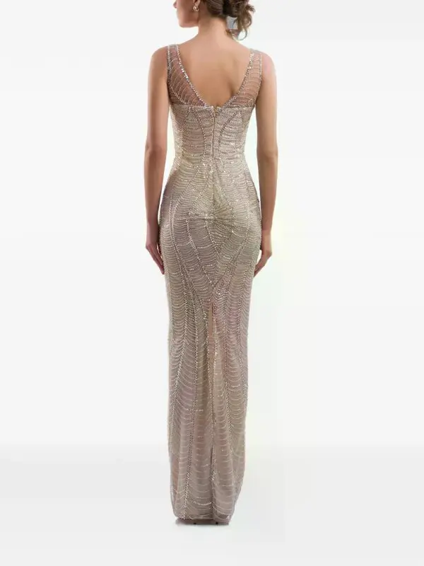 IMROSKA Embellished Maxi Dress