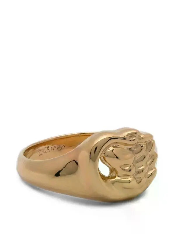 MARIA BLACK Swan Mini Signet Ring - Gold