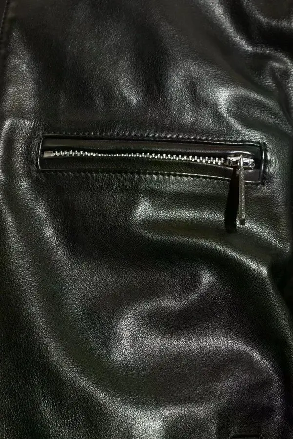 Dsquared2 Leather Zip-fastening Jacket