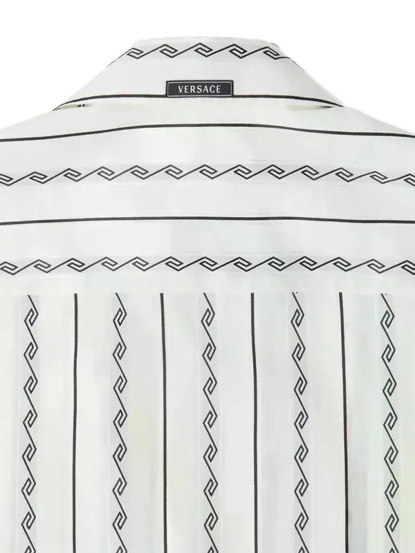 Versace Greca Print Short-sleeved Shirt