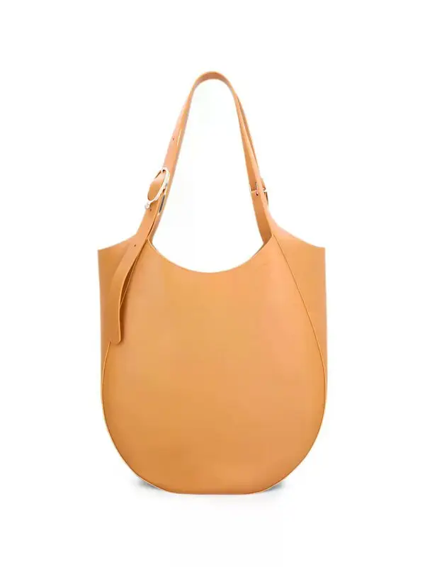 Longchamp Le Foulonné Leather Shoulder Bag - Brown