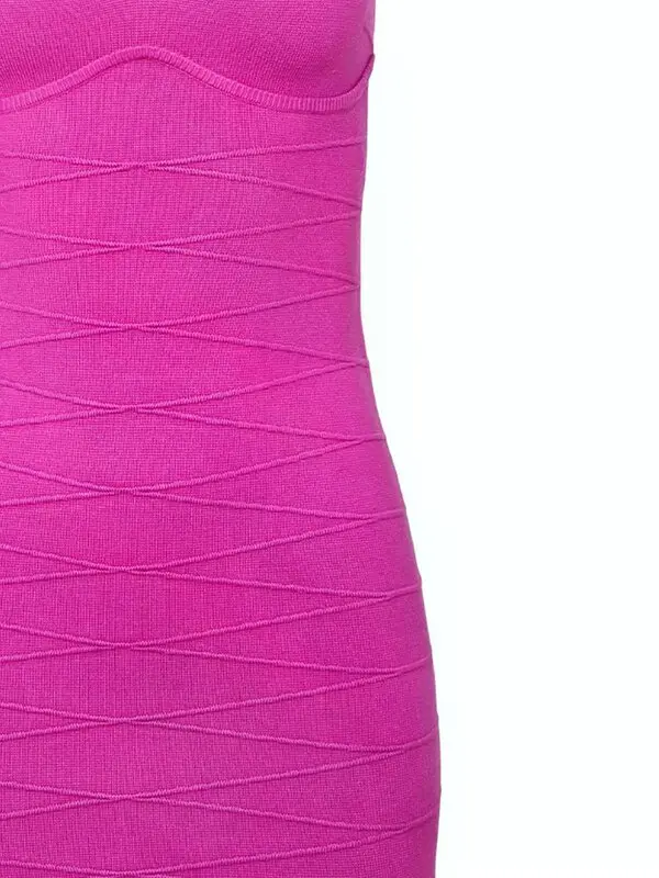 FLEUR DU MAL Sweetheart Neck Mini Dress