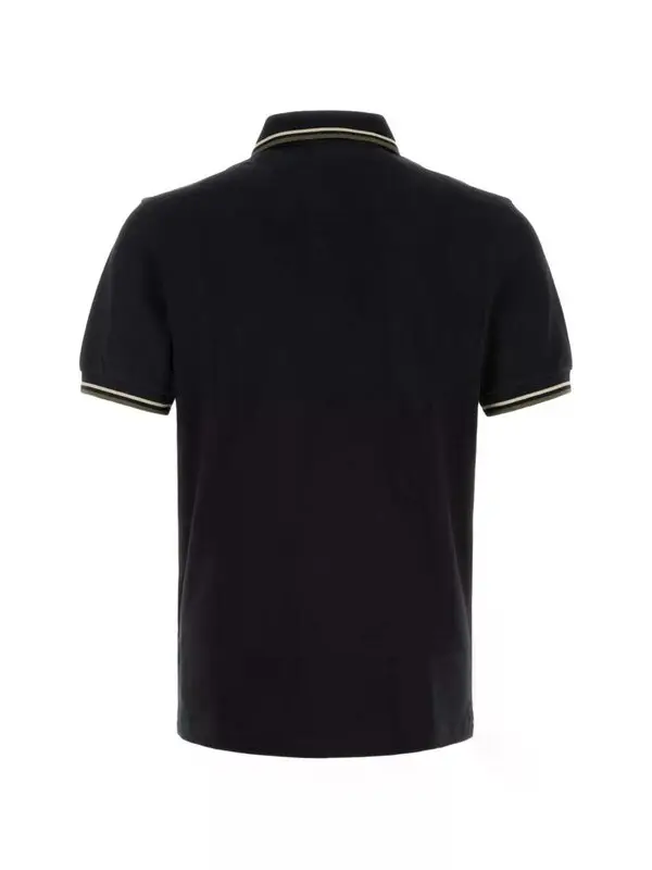 Fred Perry Piqué Polo Shirt - Black