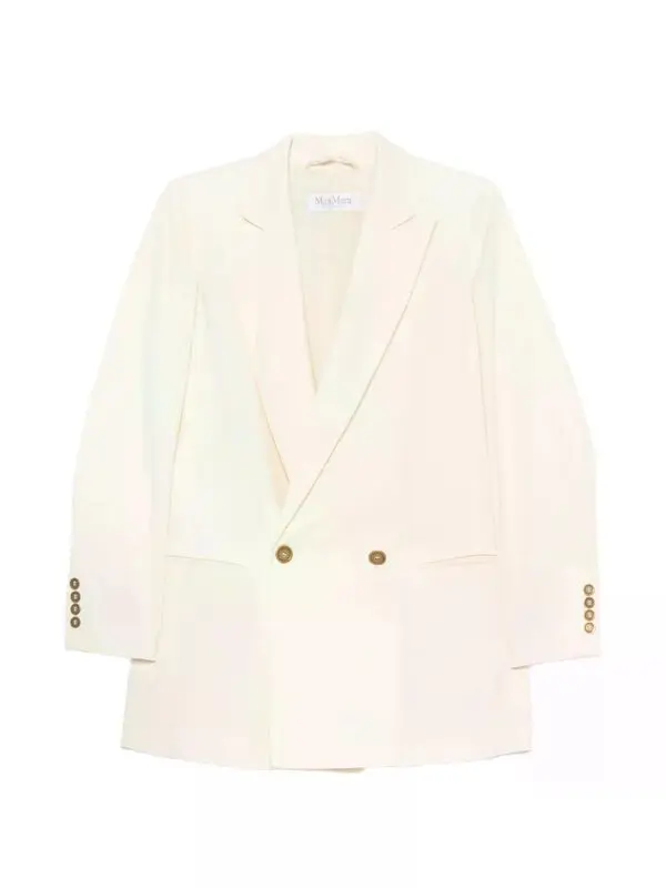 Max Mara Double-breasted Peak-lapel Blazer - Neutrals