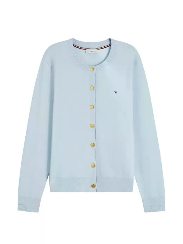 Tommy Hilfiger Logo-embroidered Button-up Cardigan
