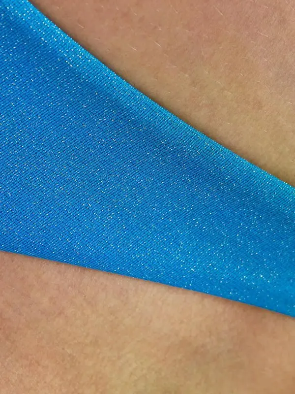 BEACH BUNNY Aria Glitter-effect Bikini Bottom