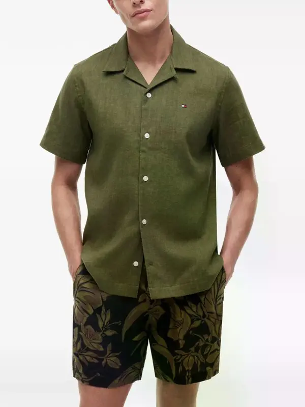 Tommy Hilfiger Short-sleeve Logo-patch Shirt