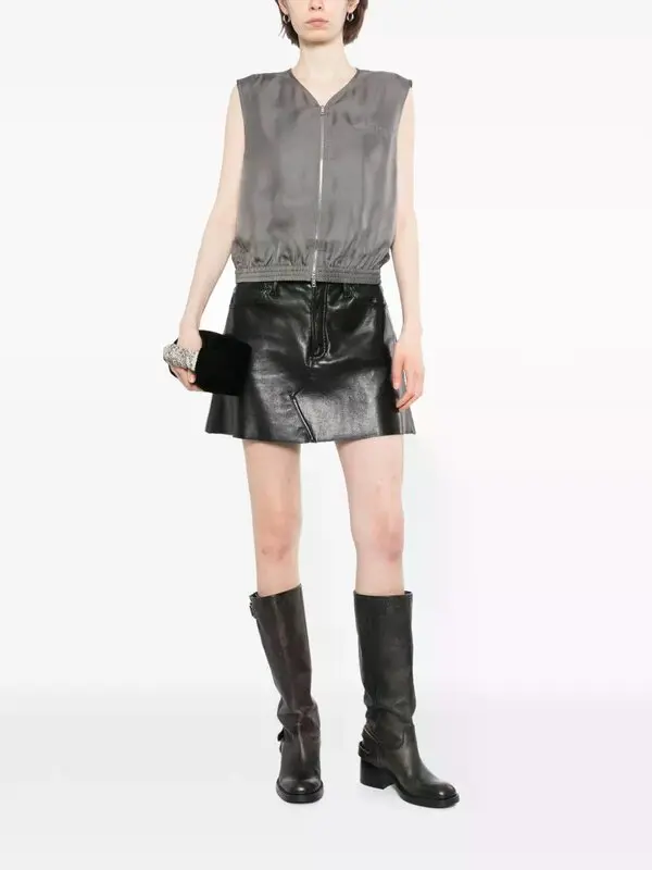 Alexander Wang Zip-up Silk Vest Top