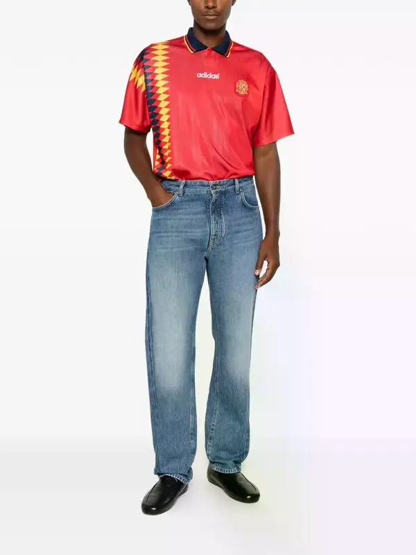 Adidas Diamond-pattern Spain Polo Shirt