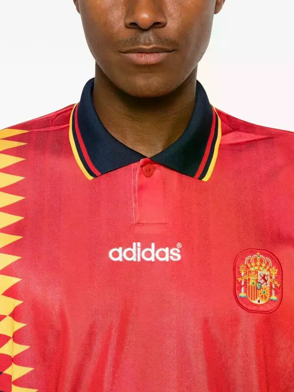 Adidas Diamond-pattern Spain Polo Shirt