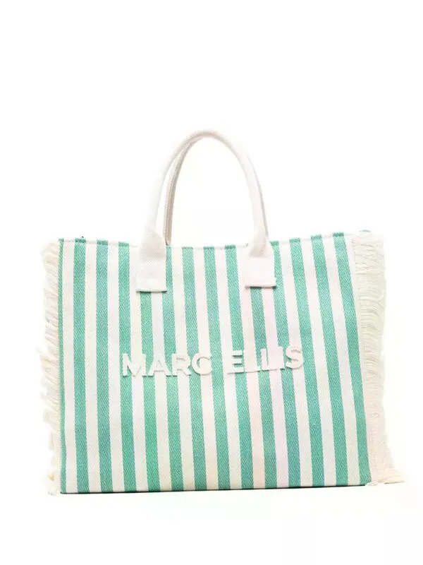 MARC ELLIS S. Joan Stripe Tote Bag - Neutrals