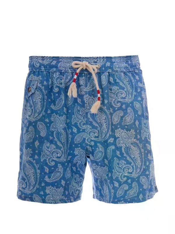 MC2 SAINT BARTH Paisley Print Swim Shorts