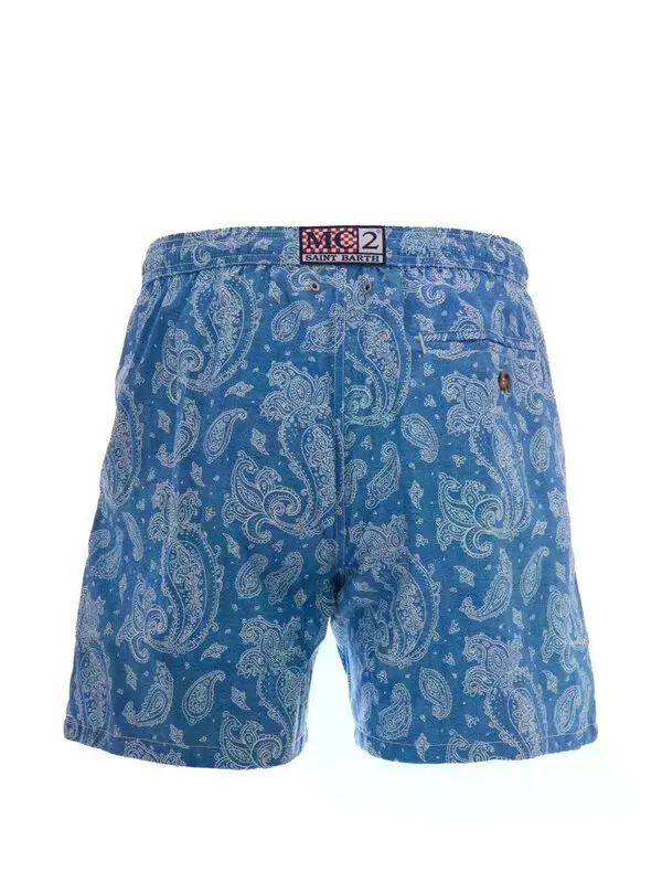 MC2 SAINT BARTH Paisley Print Swim Shorts