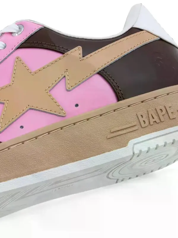 A BATHING APE Sta Leather Sneakers