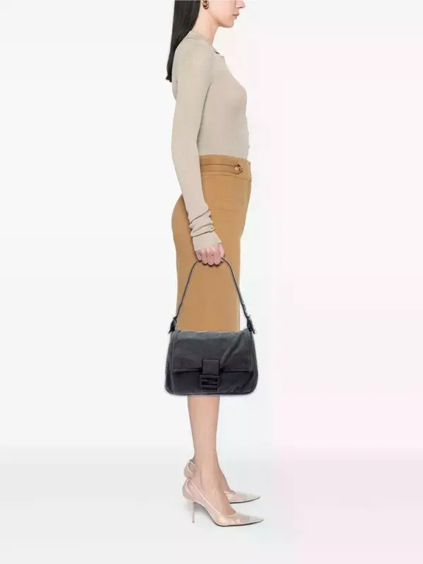 Fendi Cotton Mamma Forever Shoulder Bag