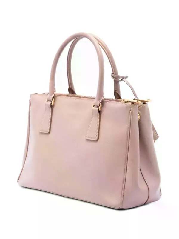 Prada Saffiano Leather Galleria Double Zip Satchel