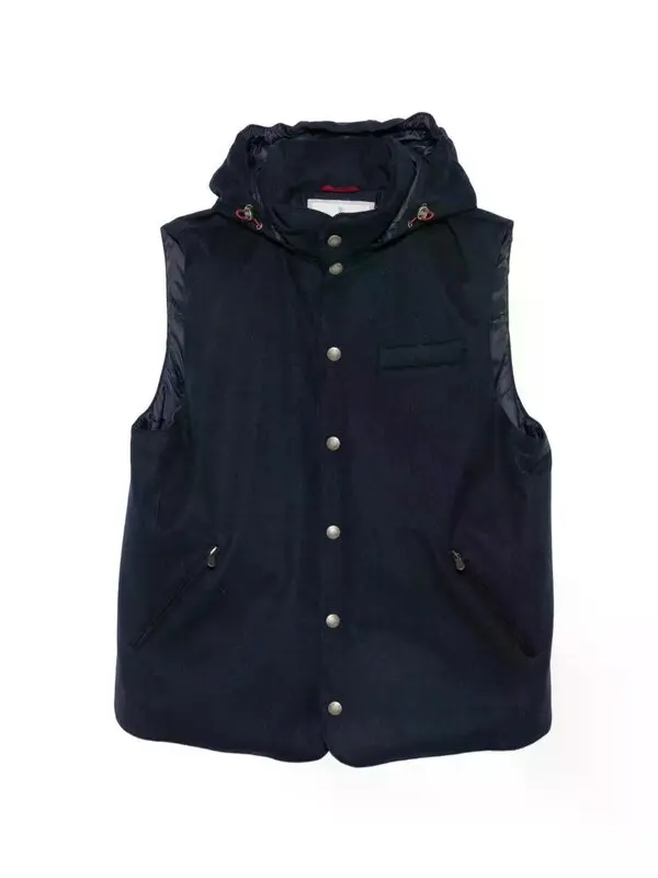 Brunello Cucinelli Hooded Press-stud Gilet