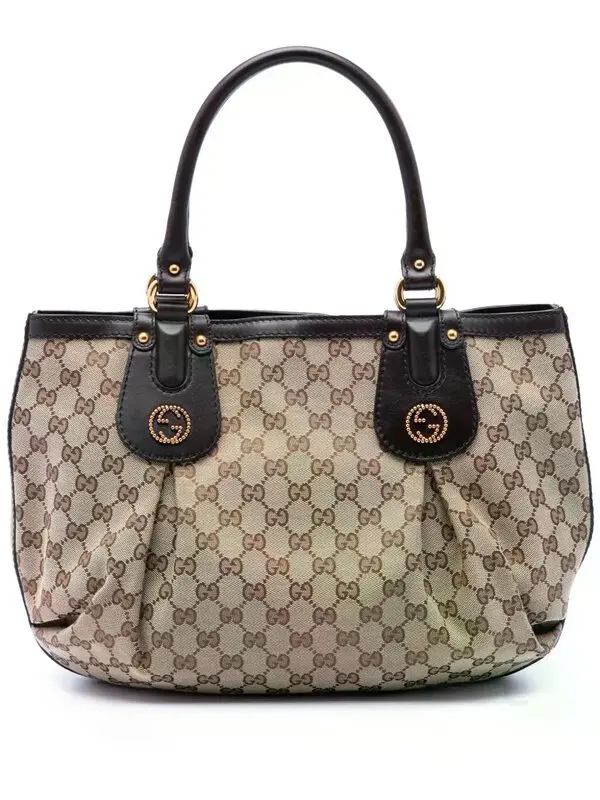 Gucci Gg Canvas Scarlett Tote Bag - Neutrals