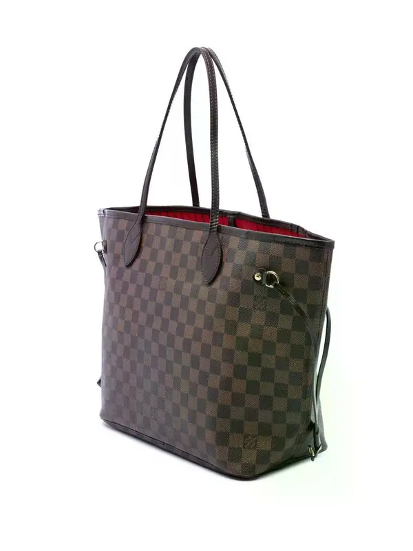 LOUIS VUITTON Damier Ebene Neverfull Mm Tote Bag