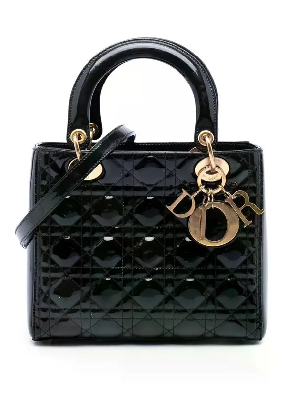 Dior Patent Cannage Lady Satchel