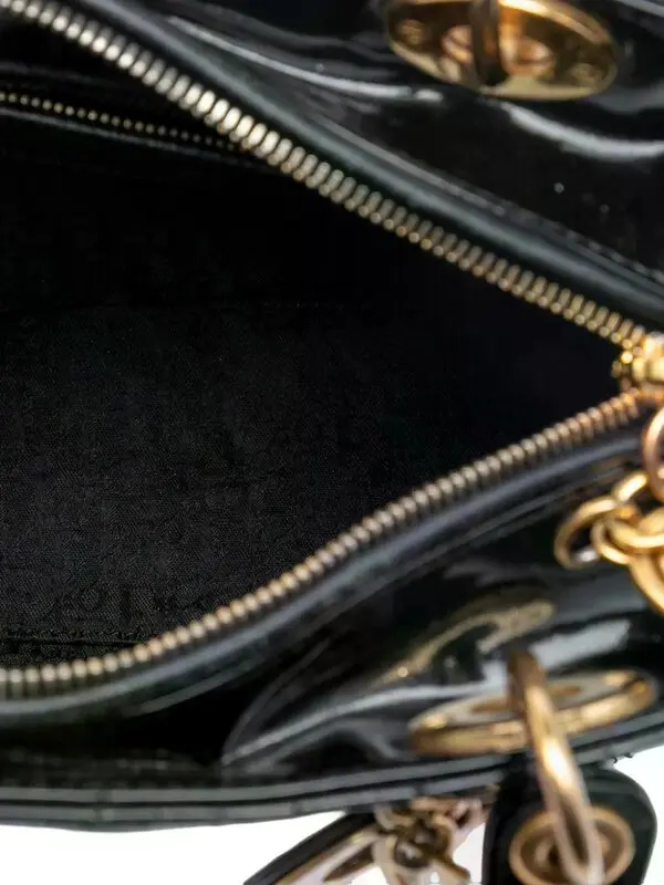 Dior Patent Cannage Lady Satchel