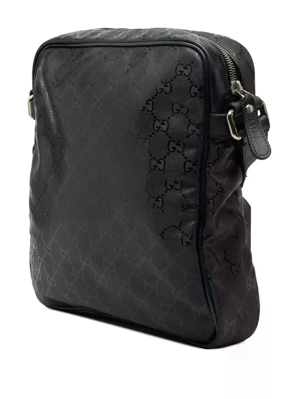 Gucci Gg Imprimé Crossbody Bag - Black