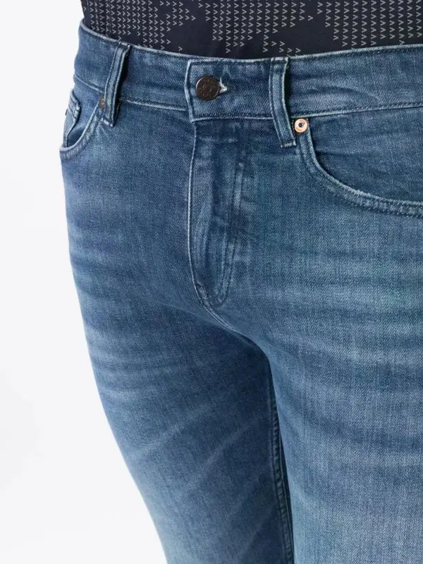 BOSS Distressed Slim-cut Jeans