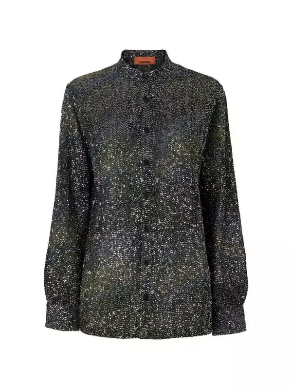 Missoni Sequin Embellished Zigzag Shirt