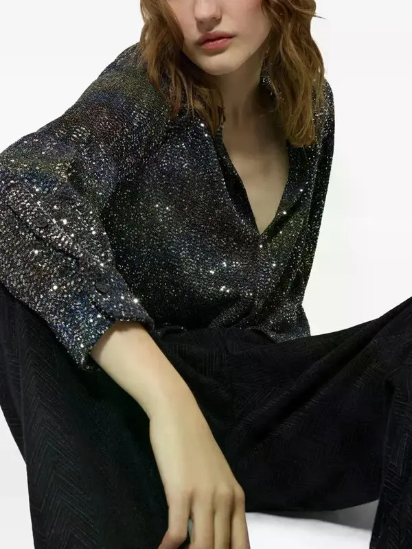 Missoni Sequin Embellished Zigzag Shirt
