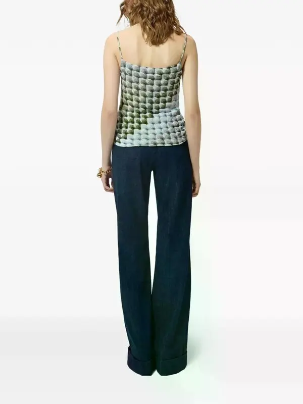Missoni Geometric Pattern Knit Top
