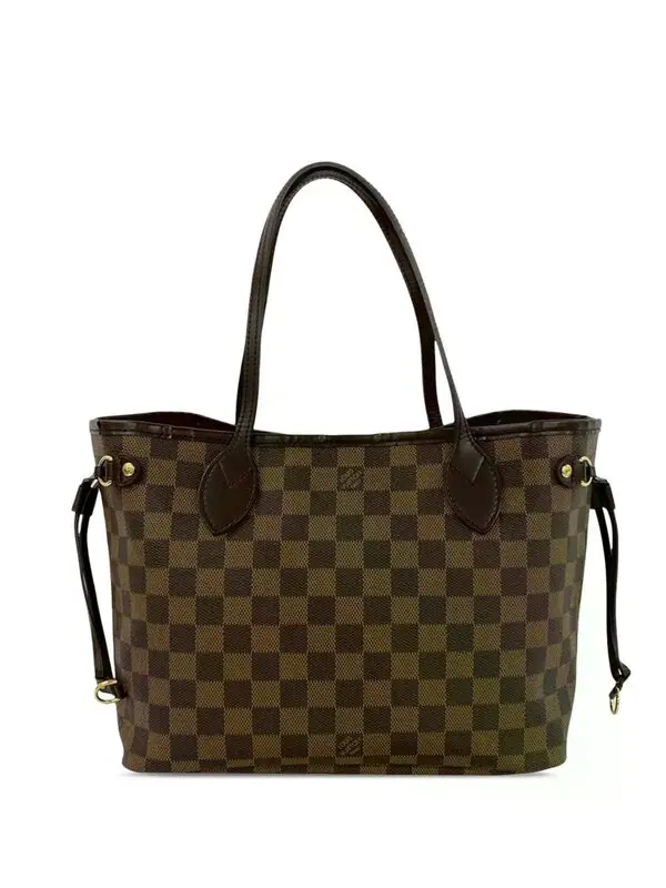 LOUIS VUITTON Damier Ebene Neverfull Pm Tote Bag