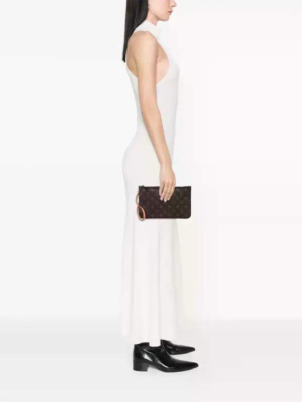 LOUIS VUITTON Monogram Neverfull Mm Pouch Clutch Bag