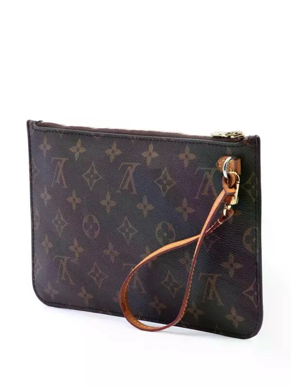 LOUIS VUITTON Monogram Neverfull Mm Pouch Clutch Bag