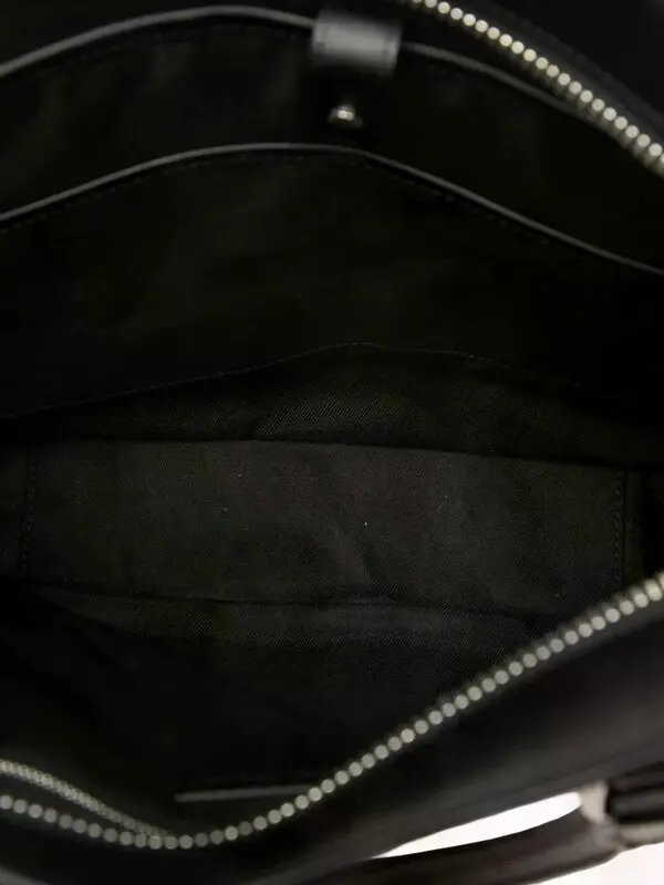 Burberry Check Coated Canvas Kenneth Satchel