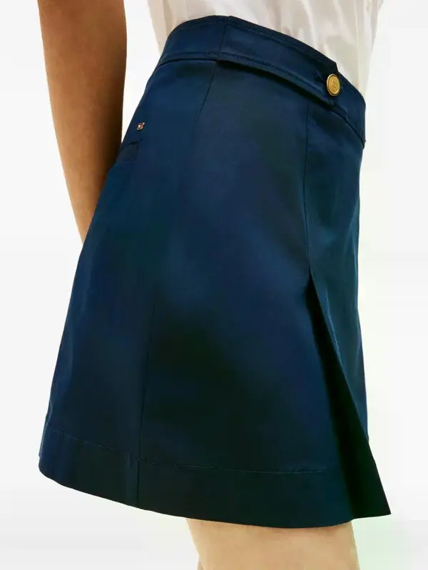 Tommy Hilfiger Pleated Button-embellished Skirt