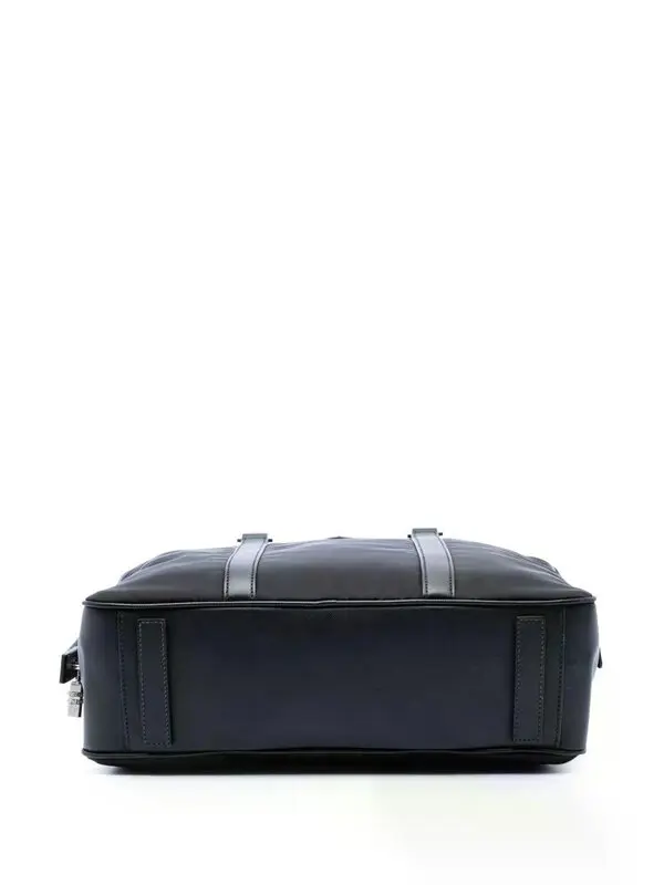 Prada Saffiano Trimmed Tessuto Business Bag