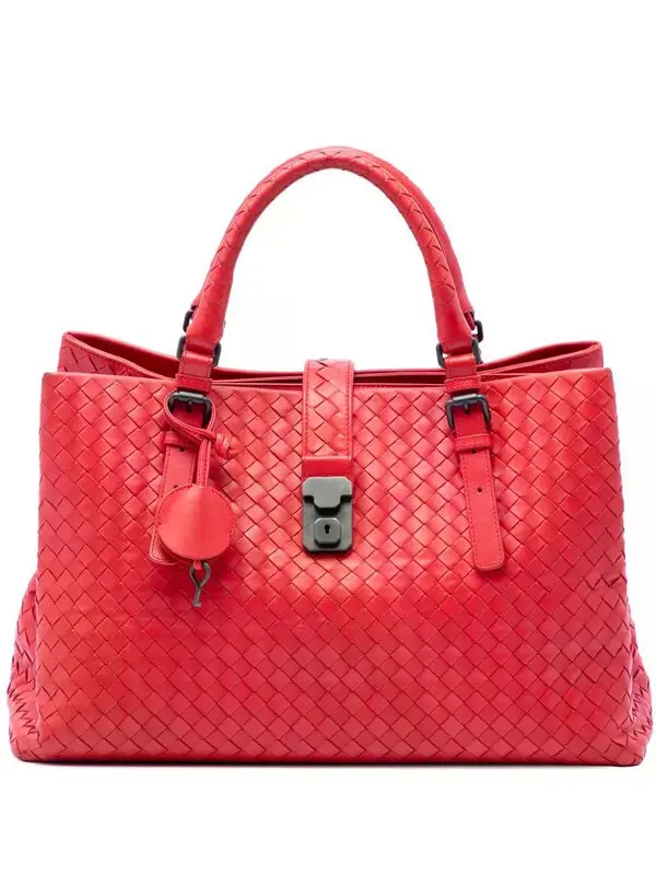 Bottega Veneta Medium Roma Tote Bag - Red