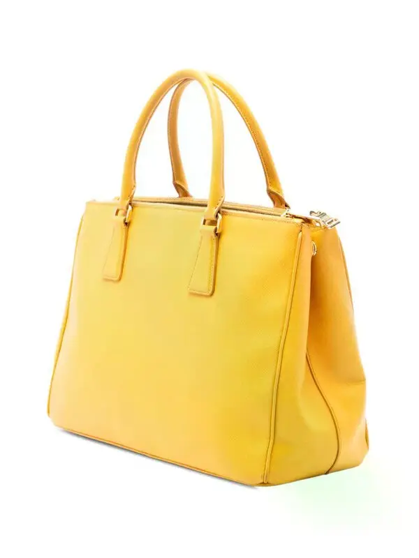 Prada Saffiano Lux Galleria Double Zip Satchel