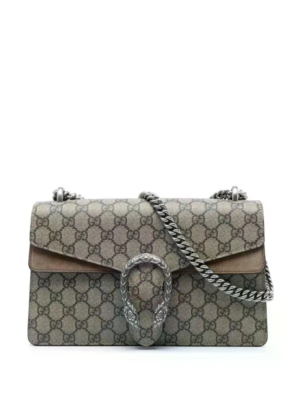 Gucci Medium Gg Supreme Dionysus Shoulder Bag - Neutrals