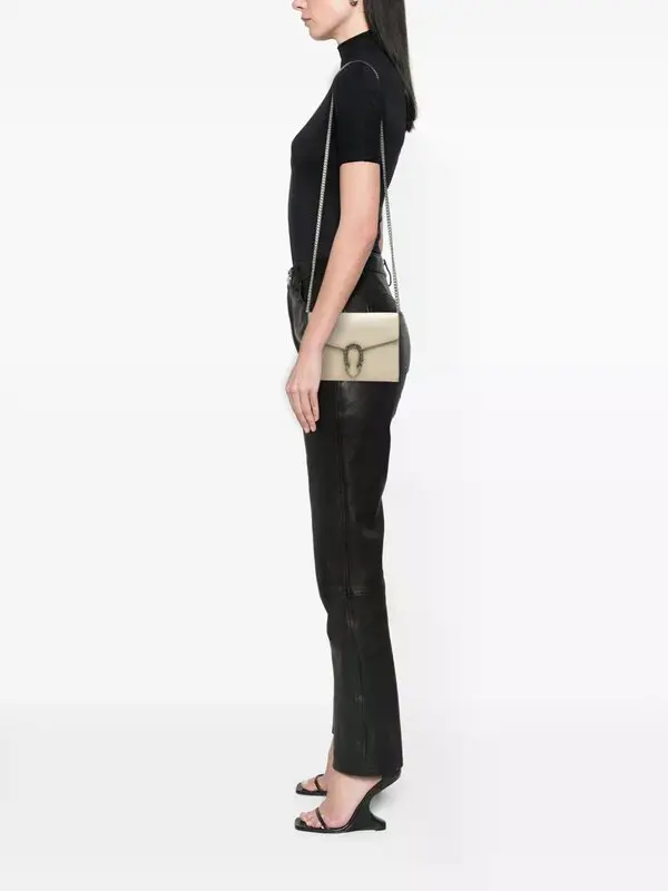 Gucci 2016-2026 Calfskin Dionysus Wallet On Chain Crossbody Bag - Brown