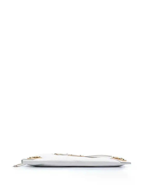 Balenciaga 2015 Chevre Motocross Classic Metallic Edge Clutch Bag