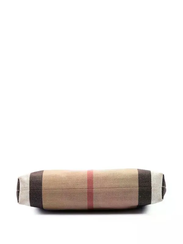 Burberry Small Mega Check Canvas Farley Crossbody Bag